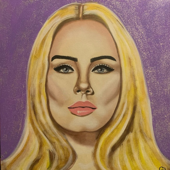 Handmade | Art | Adele Painting On Canvas | Poshmark